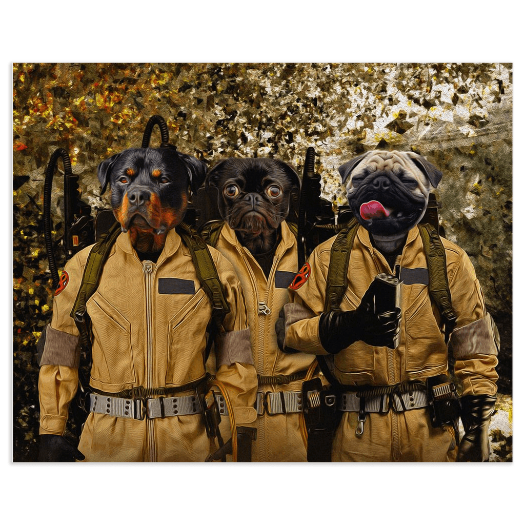 'Dog Busters' Personalized 3 Pet Poster – doggovinci