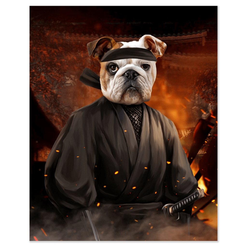 'The Ninja' Personalized Pet Poster – doggovinci