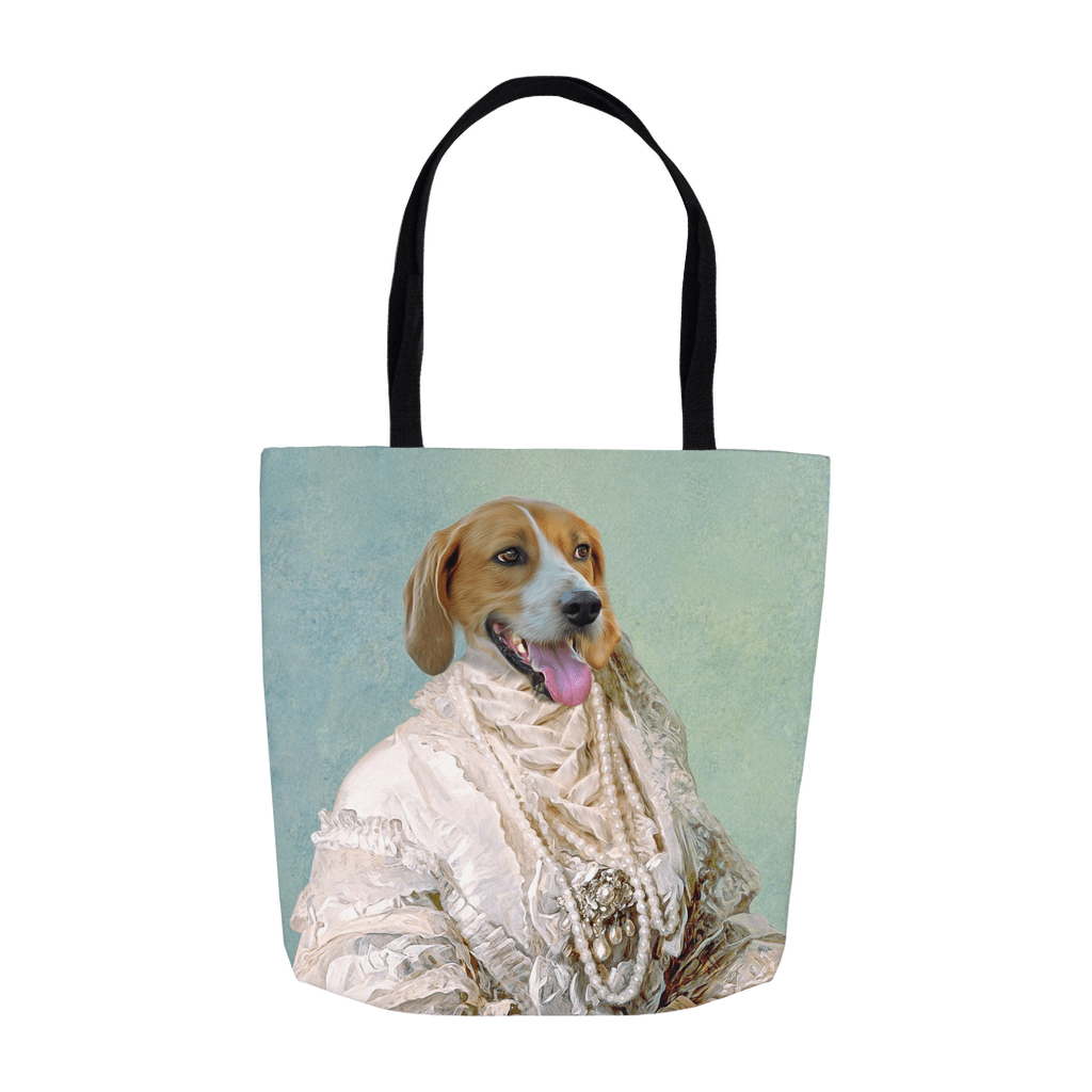 'The Pearled Dame' Personalized Tote Bag – doggovinci