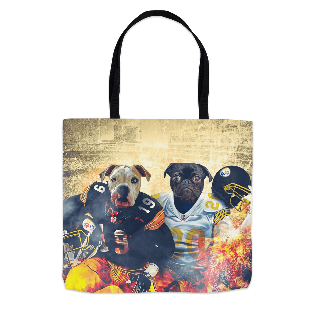 'Pittsburgh Doggos' Personalized 2 Pet Tote Bag – doggovinci