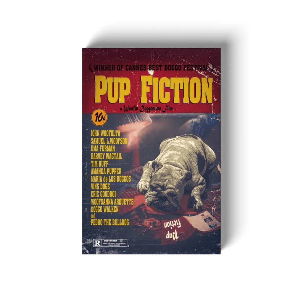 Pup Fiction: Personalized Canvas – doggovinci