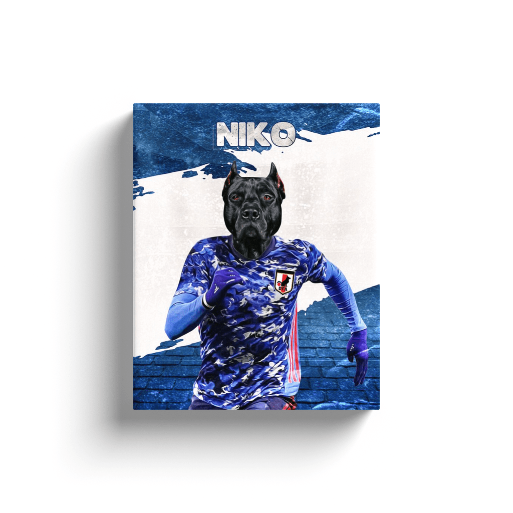 'Japan Doggos Soccer' Personalized Pet Canvas – doggovinci