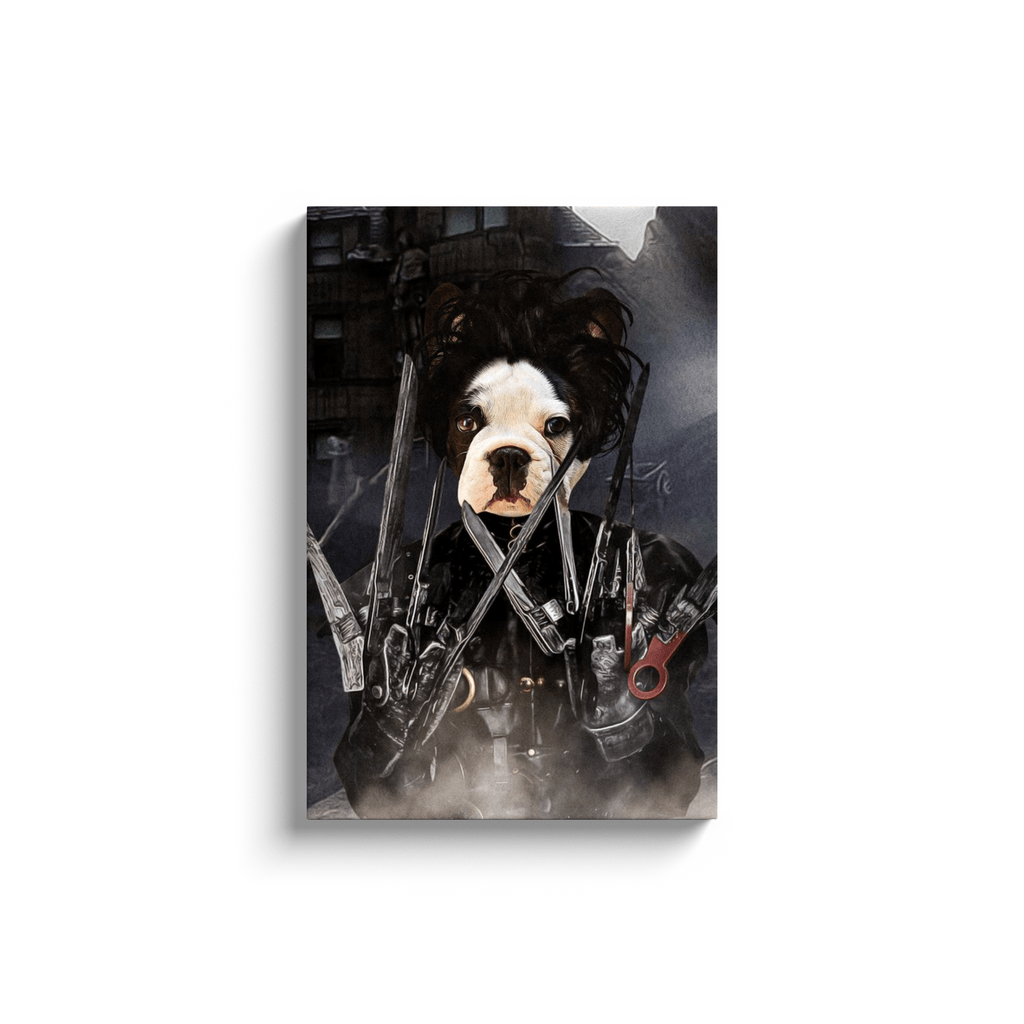 'Edward Scissorpaws' Personalized Pet Canvas – doggovinci